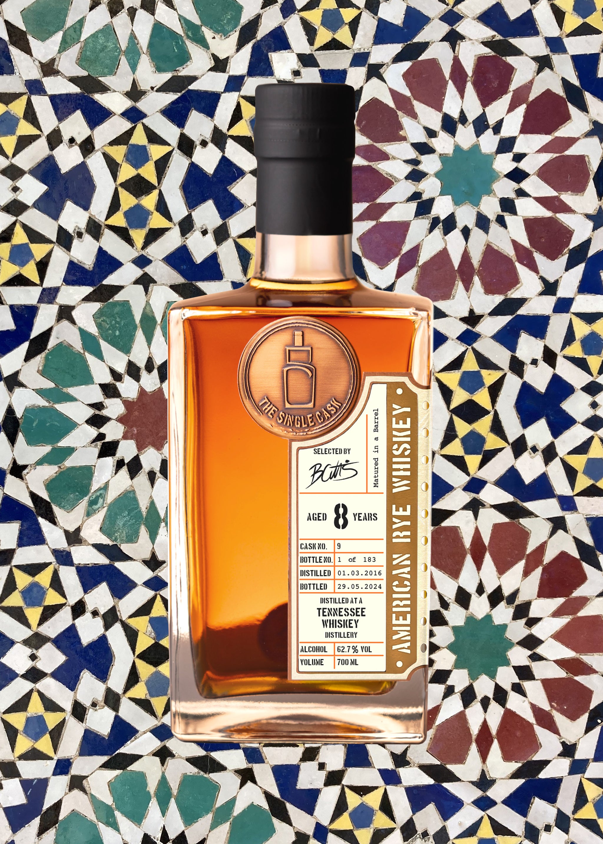 Tennessee Rye Whisky 8 Year Old (cask 9) | The Single Cask